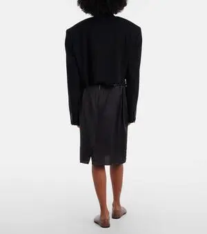 MAISON MARGIELA Paneled Midi Skirt - Black