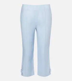Posse Harper Linen Capri Pants - Blue