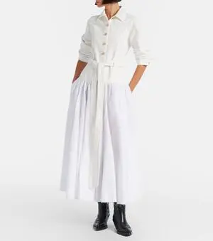 Gabriela Hearst Delyth Cotton And Linen Maxi Dress