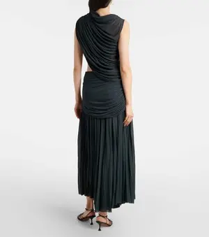 Proenza Schouler Draped Jersey Midi Dress - Green