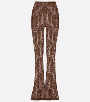 Cow Print Bell Bottoms For Women