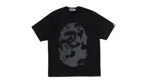 A BATHING APE Ape Head Heavy Washed Relaxed Fit Tee Shirt