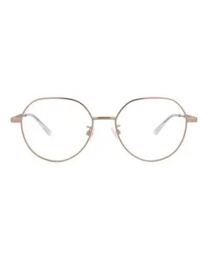 Bottega Veneta Round-frame Optical Frames - Gold Gold Transparent (bv1076oa/30009061/001)