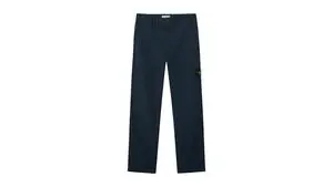Stone Island Canvas Weave Organic Cotton Pant - Navy Blue