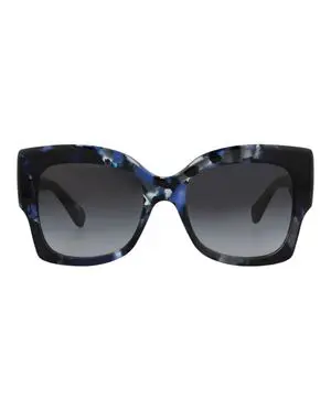 Chloé Recycled Acetate Square Frame Sunglasses - Blue Blue Grey (ch0252s/30015701/004)