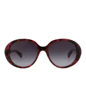 Chloé Round Frame Recycled Acetate Sunglasses - Havana Havana Grey (ch0221s/30015149/006)