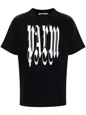 Palm Angels Gothic Logo-print T-shirt