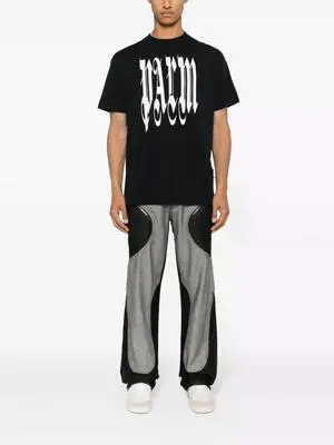 Palm Angels Gothic Logo-print T-shirt