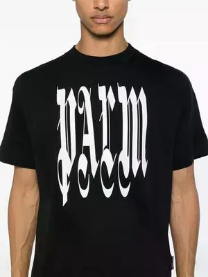 Palm Angels Gothic Logo-print T-shirt