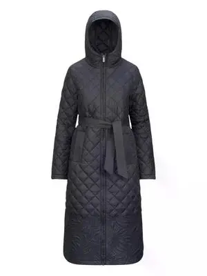K-WAY Quilted Belted Hooded Jacket