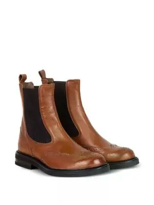 DELDUCA Leather Chelsea Boots