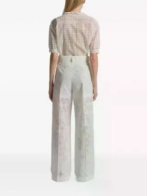Alberta Ferretti Eyelet Trousers