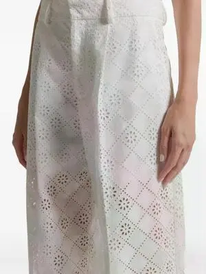 Alberta Ferretti Eyelet Trousers