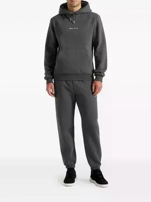 Manière De Voir Charcoal Signature Regular-fit Hoodie - Grey