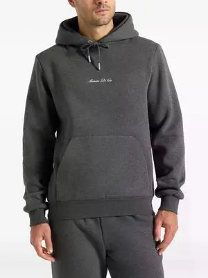 Manière De Voir Charcoal Signature Regular-fit Hoodie - Grey