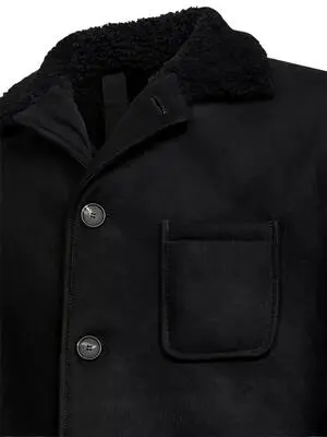 Tagliatore Shearling-collar Coat