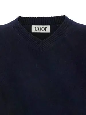 COOR V-neck Ribbed Sweater