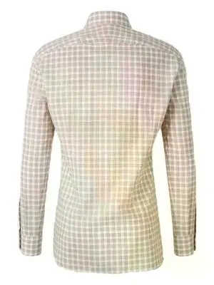 ATELIER MUNRO Buttoned Patterned Dress Shirt