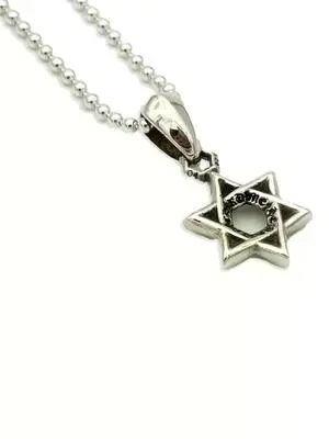 Chrome Hearts Star Of David Ball Chain Necklace
