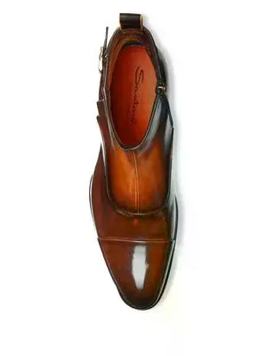 Santoni Leather Zip-up Boots