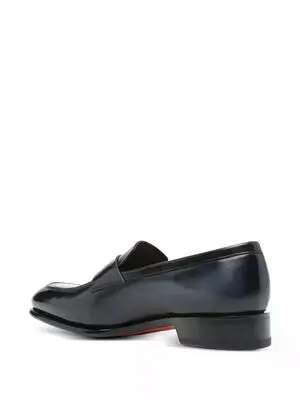 Santoni Leather Loafers