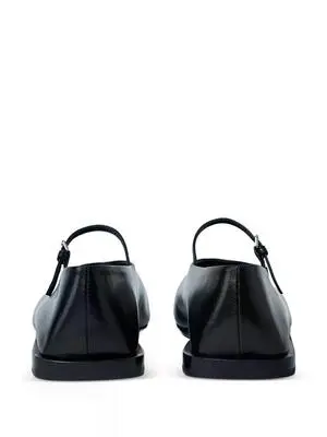 JIL SANDER Leather Ballet Flats