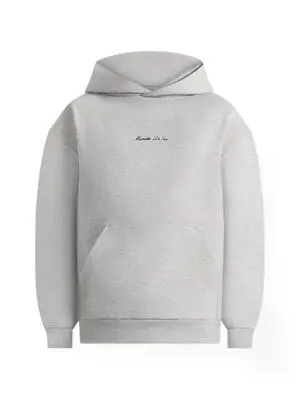 Manière De Voir Signature Relaxed Fit Hoodie - Grey