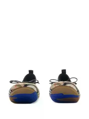 Burberry Check Bow Ballet Flats - Neutrals