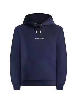 Manière De Voir Maniere De Voir Signature Regular-fit Hoodie - Blue