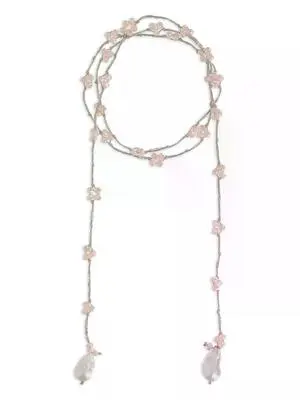 MELA Embellished Necklace - Silver