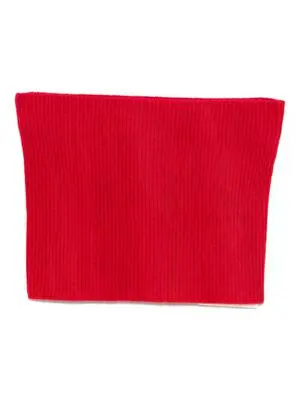 TOTEME Ribbed Cashmere Scarf - Red