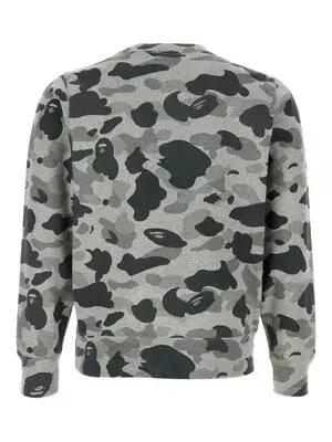 A BATHING APE Logo-patch Cotton Sweatshirt