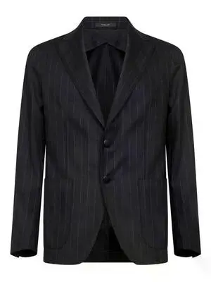Tagliatore Pinstriped Peak-lapel Blazer