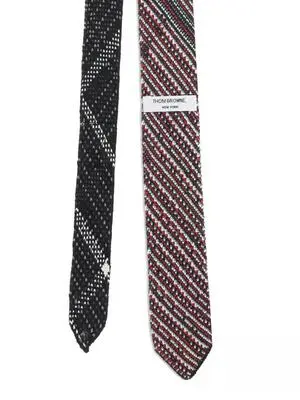 Thom Browne Plaid-jacquard Neck Tie