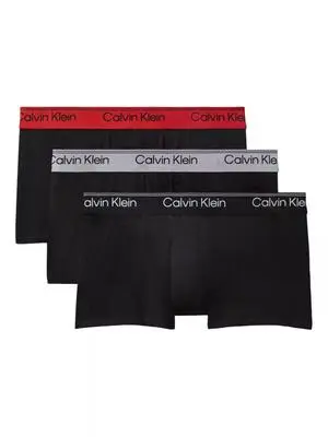 Calvin Klein Logo-waistband Trunks - Black