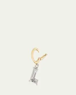 KENDALL ROW Lab Grown Diamond 14k Letter L Charm