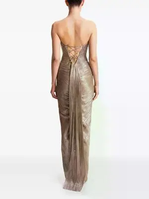 MARIA LUCIA HOHAN Alessandra Strapless Maxi Dress