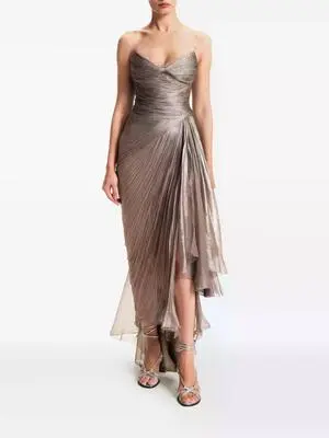 MARIA LUCIA HOHAN Jolie Pleated Dress - Neutrals