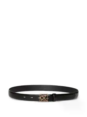 Calvin Klein Logo Square-buckle Belt - Black
