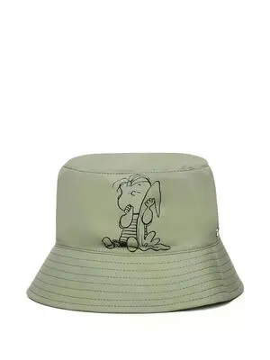 COCCINELLE X Peanuts Cartoon-print Bucket Hat - Green
