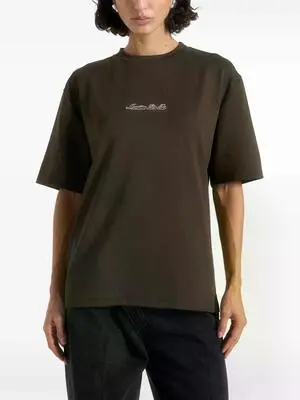 Manière De Voir Signature Relaxed Fit Cotton T-shirt - Green
