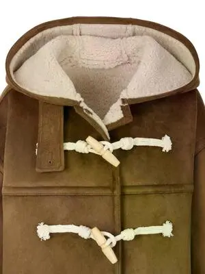 STUDIO TOMBOY Hooded Toggle-fastening Duffle Coat - Brown