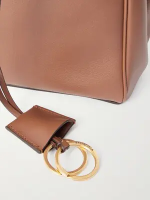 Balenciaga Rodeo Medium Leather Shoulder Bag - Brown