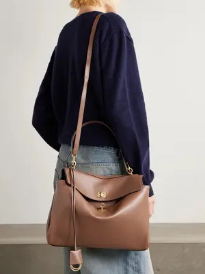Balenciaga Rodeo Medium Leather Shoulder Bag - Brown