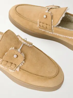 CHRISTIAN LOUBOUTIN Chambeliboat Shearling-lined Loafers