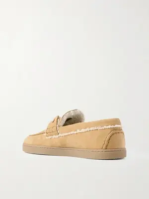 CHRISTIAN LOUBOUTIN Chambeliboat Shearling-lined Loafers
