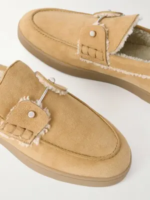 CHRISTIAN LOUBOUTIN Chambeliboat Shearling-lined Loafers