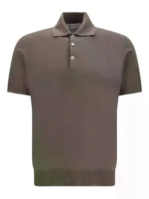 Brunello Cucinelli Short-sleeve Polo Shirt - Brown