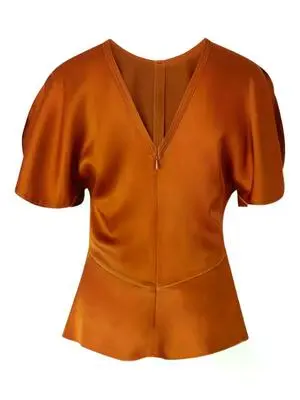 Victoria Beckham V Neck Blouses