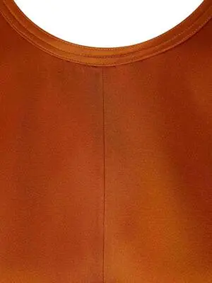Victoria Beckham V-neck Short-sleeve Blouse - Orange